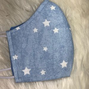 Hand Crafted | Accessories | Stars Fitted Face Mask Triple Layered ...